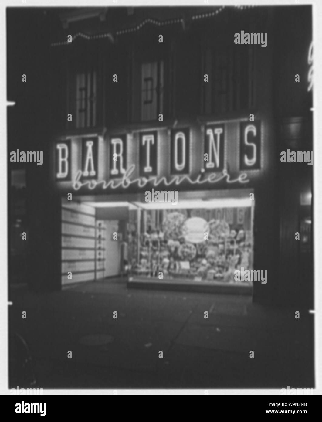 Retail facade lighting Black and White Stock Photos & Images - Alamy