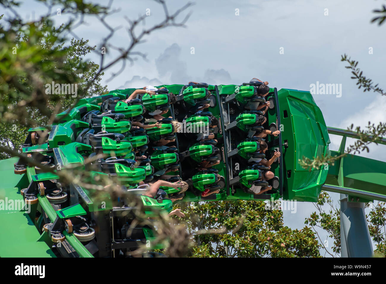 Orlando, Florida. August 07, 2019. People enjoying amazing The ...