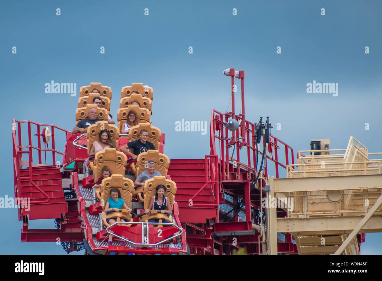 Orlando, Florida. August 07, 2019. People enjoying amazing Hollywood ...