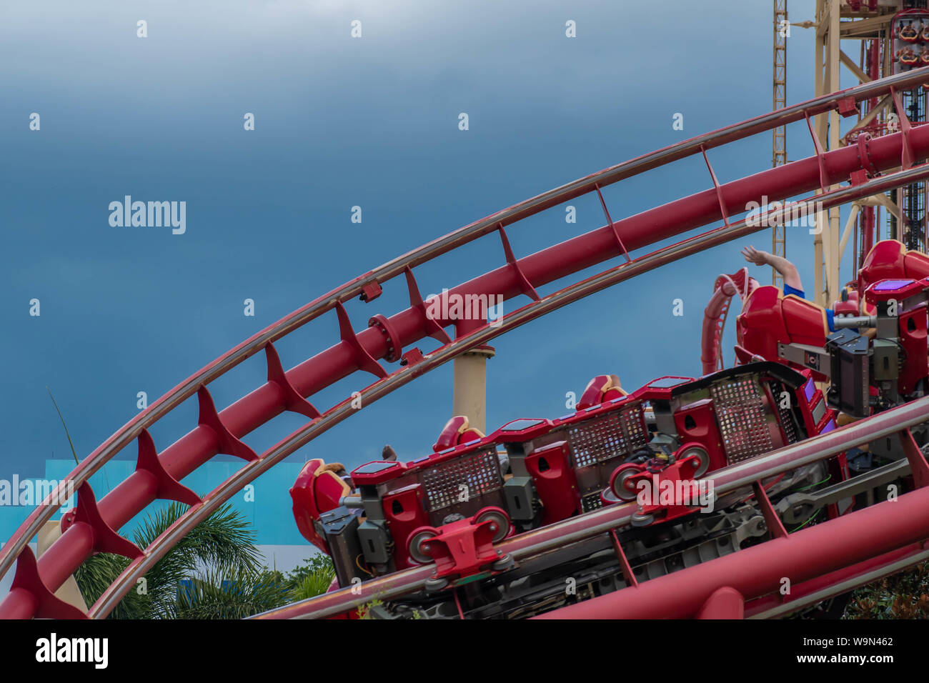 Orlando, Florida. August 07, 2019. People enjoying amazing Hollywood ...