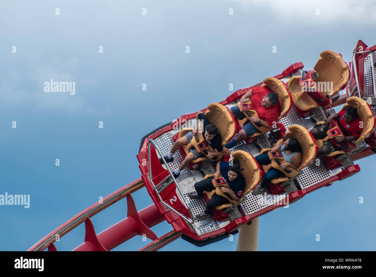 Orlando, Florida. August 07, 2019. People enjoying amazing Hollywood ...