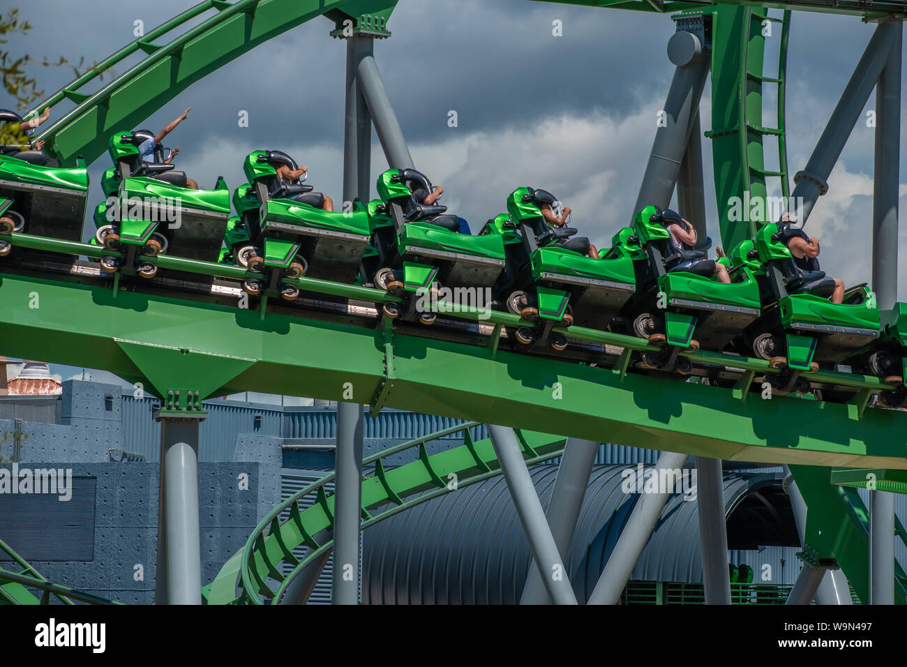 Orlando, Florida. August 07, 2019. People enjoying amazing The ...