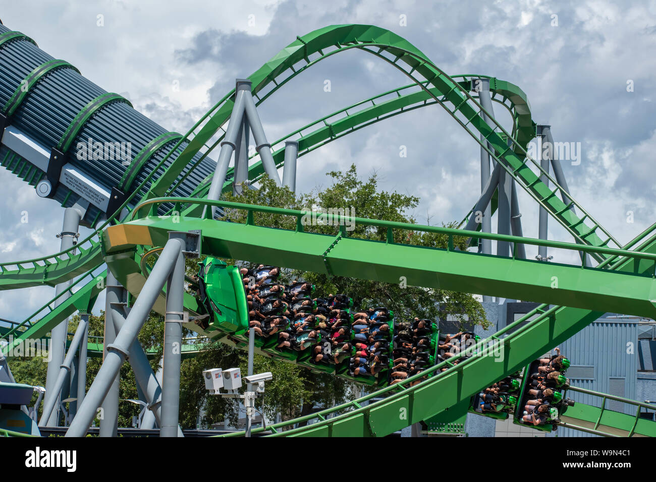 Orlando, Florida. August 07, 2019. People having fun amazing The ...