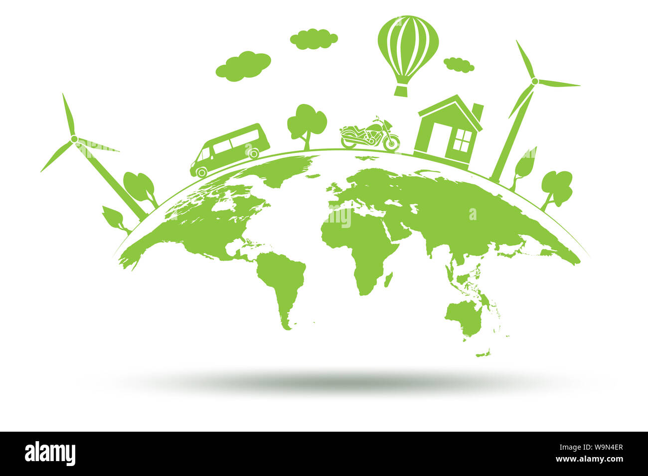 The concept of environmental protection - 3d rendering Stock Photo - Alamy