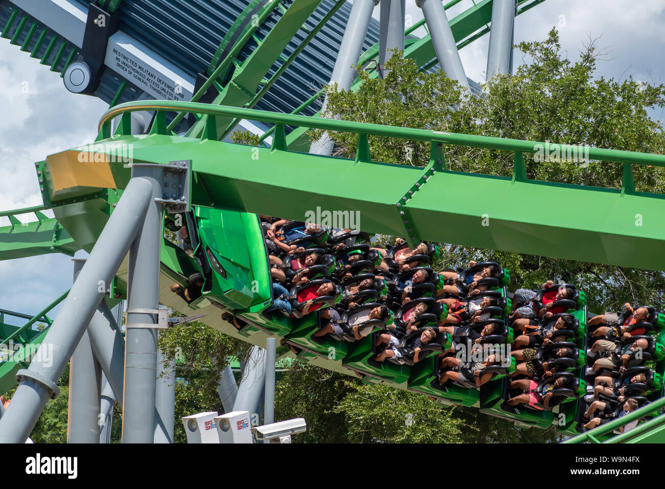 Orlando, Florida. August 07, 2019. People having fun terrific The ...