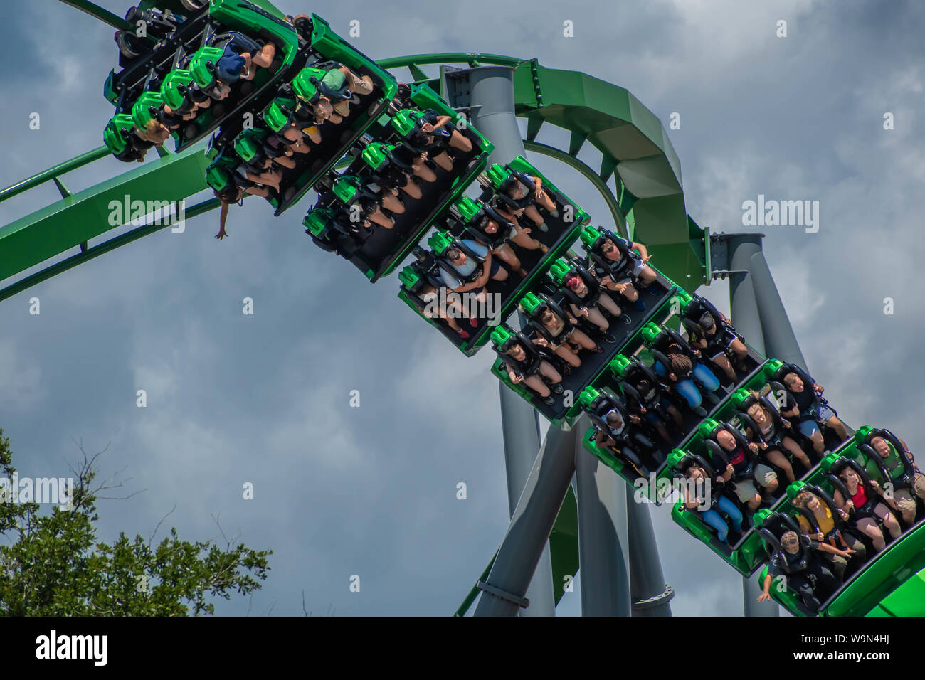 Orlando, Florida. August 07, 2019. People having fun amazing The ...