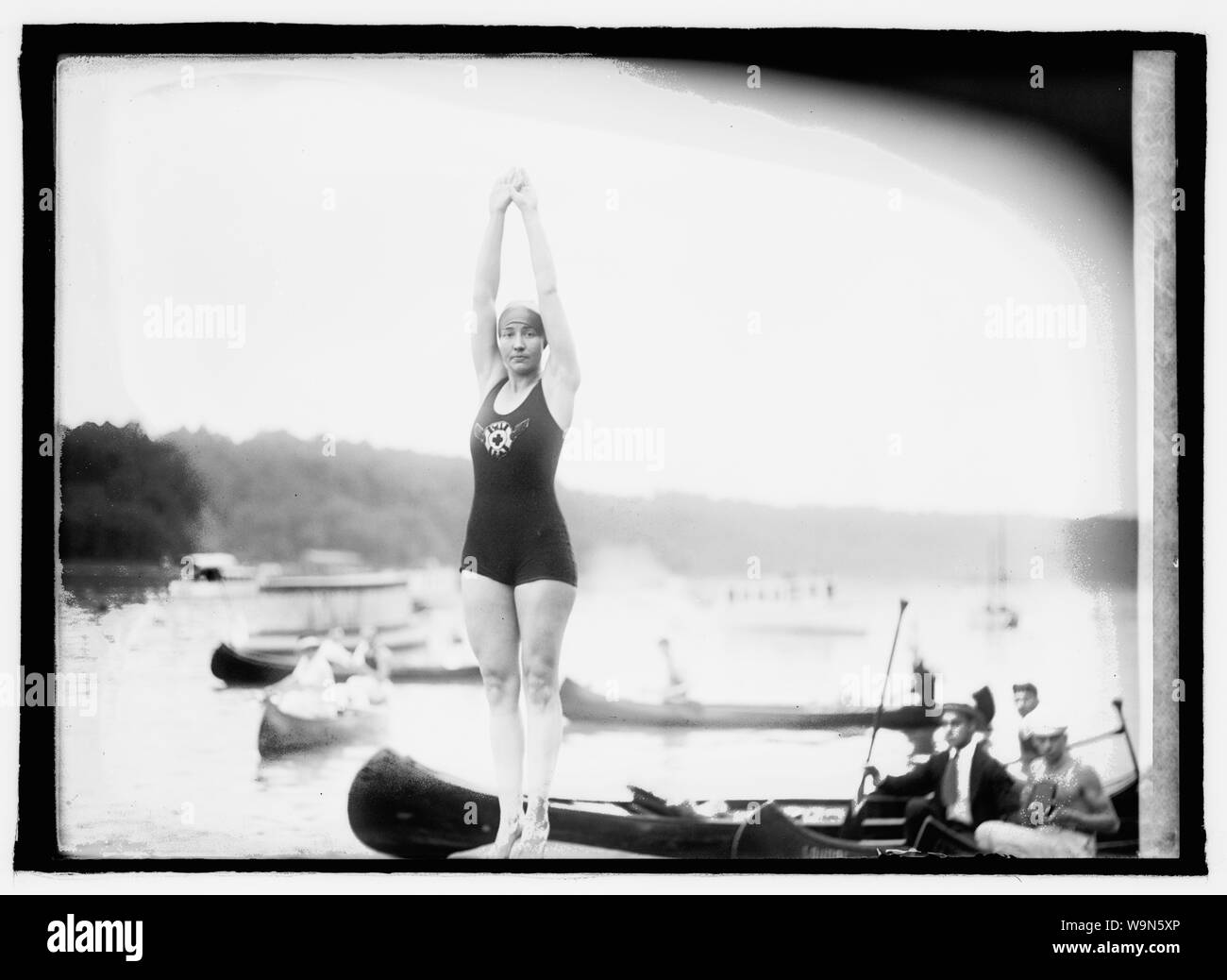 The bathing beach Black and White Stock Photos & Images - Alamy
