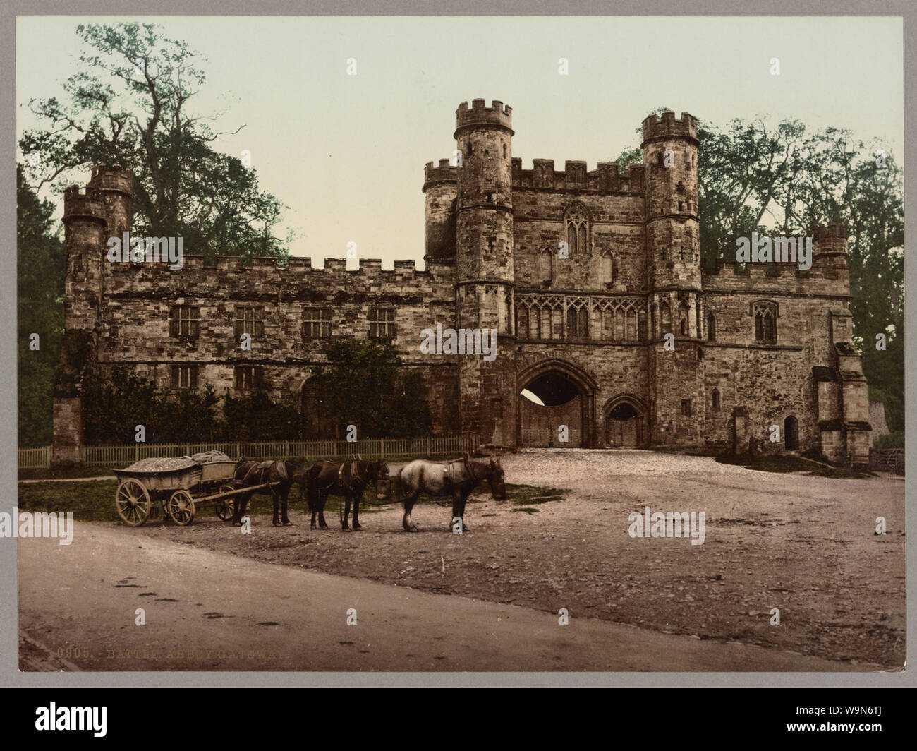 Battle. Abbey Gateway Stock Photo - Alamy