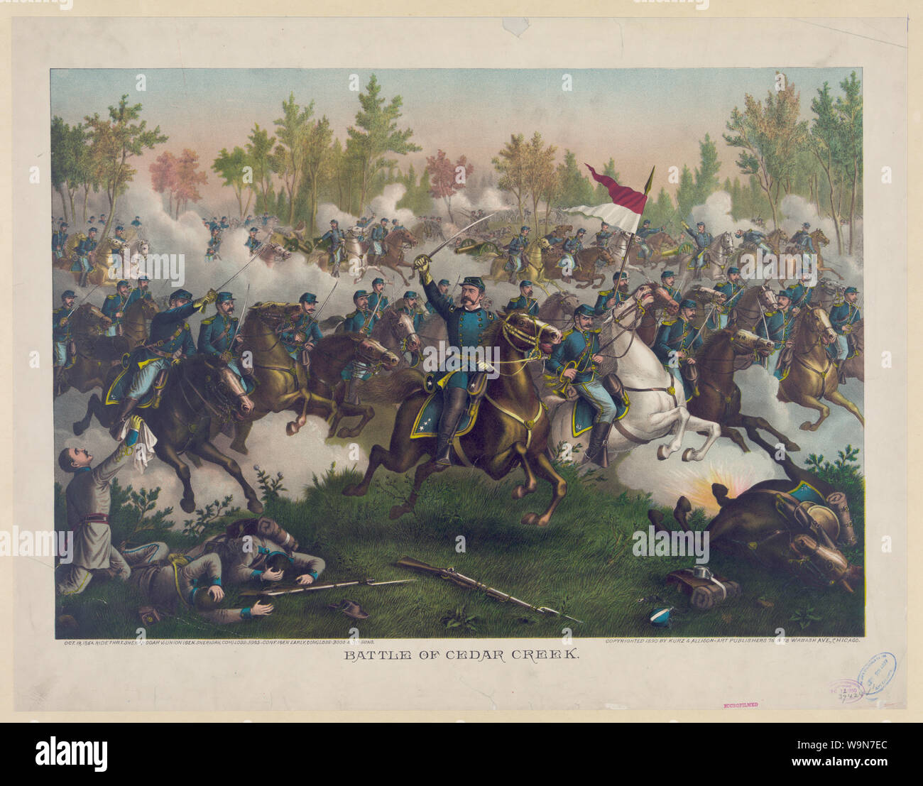 Battle of Cedar Creek Stock Photo - Alamy