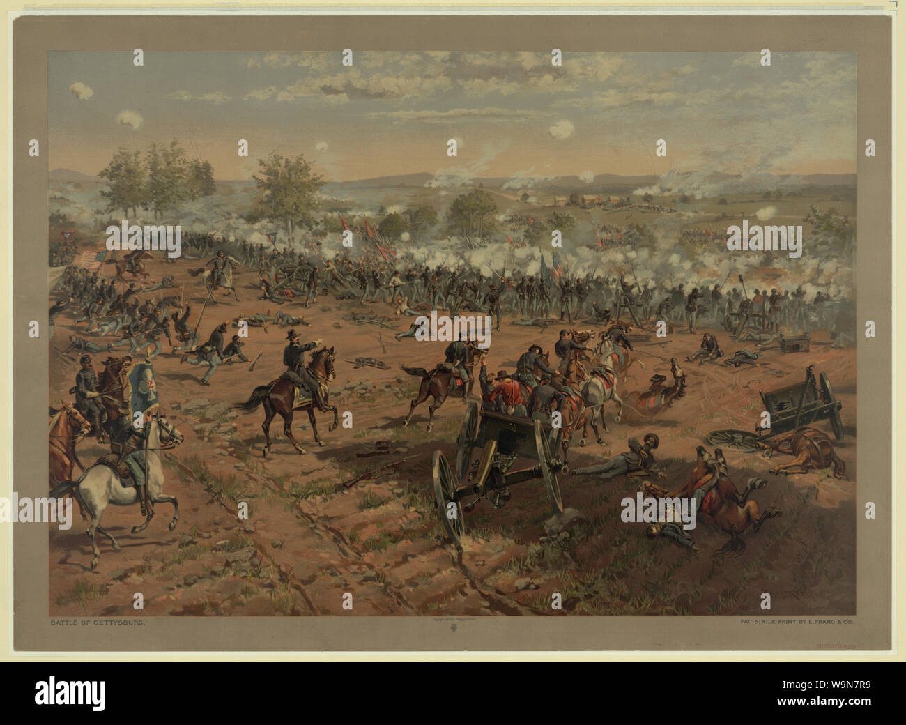 Battle of gettysburg painting hi-res stock photography and images - Alamy