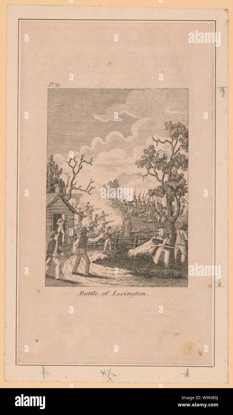 Battle of Lexington Stock Photo - Alamy