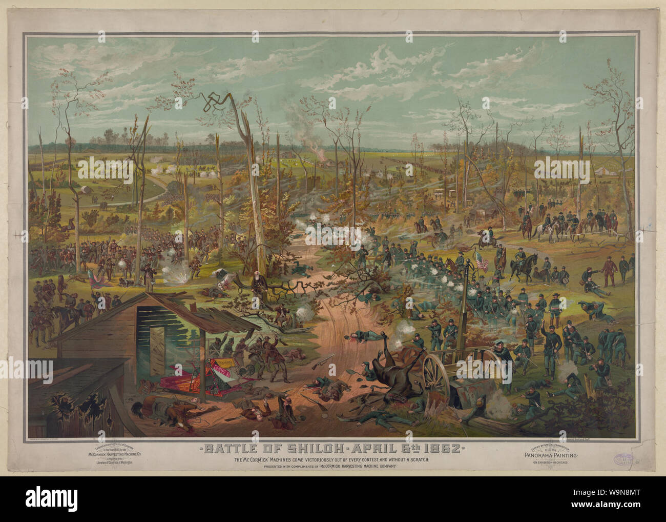 Battle of Shiloh - April 6th 1862 / Cosack & Co. Lith. Buffalo ...