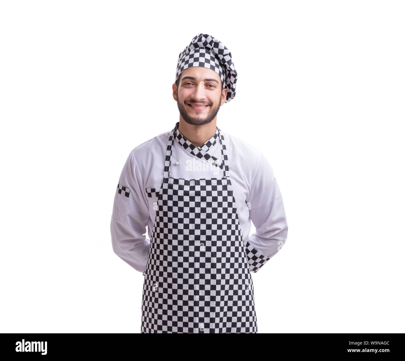 The male cook isolated on the white background Stock Photo - Alamy