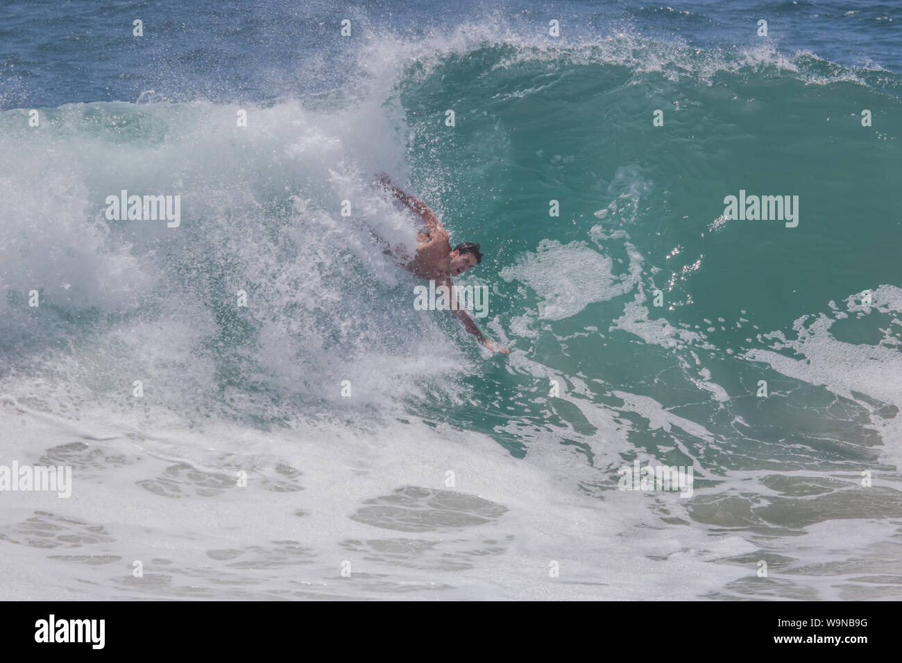 Body surfing the wedge hi-res stock photography and images - Alamy