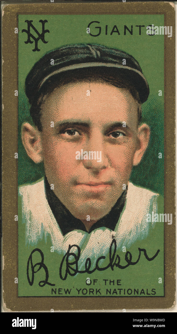 Beals Becker, New York Giants, baseball card portrait Stock Photo - Alamy