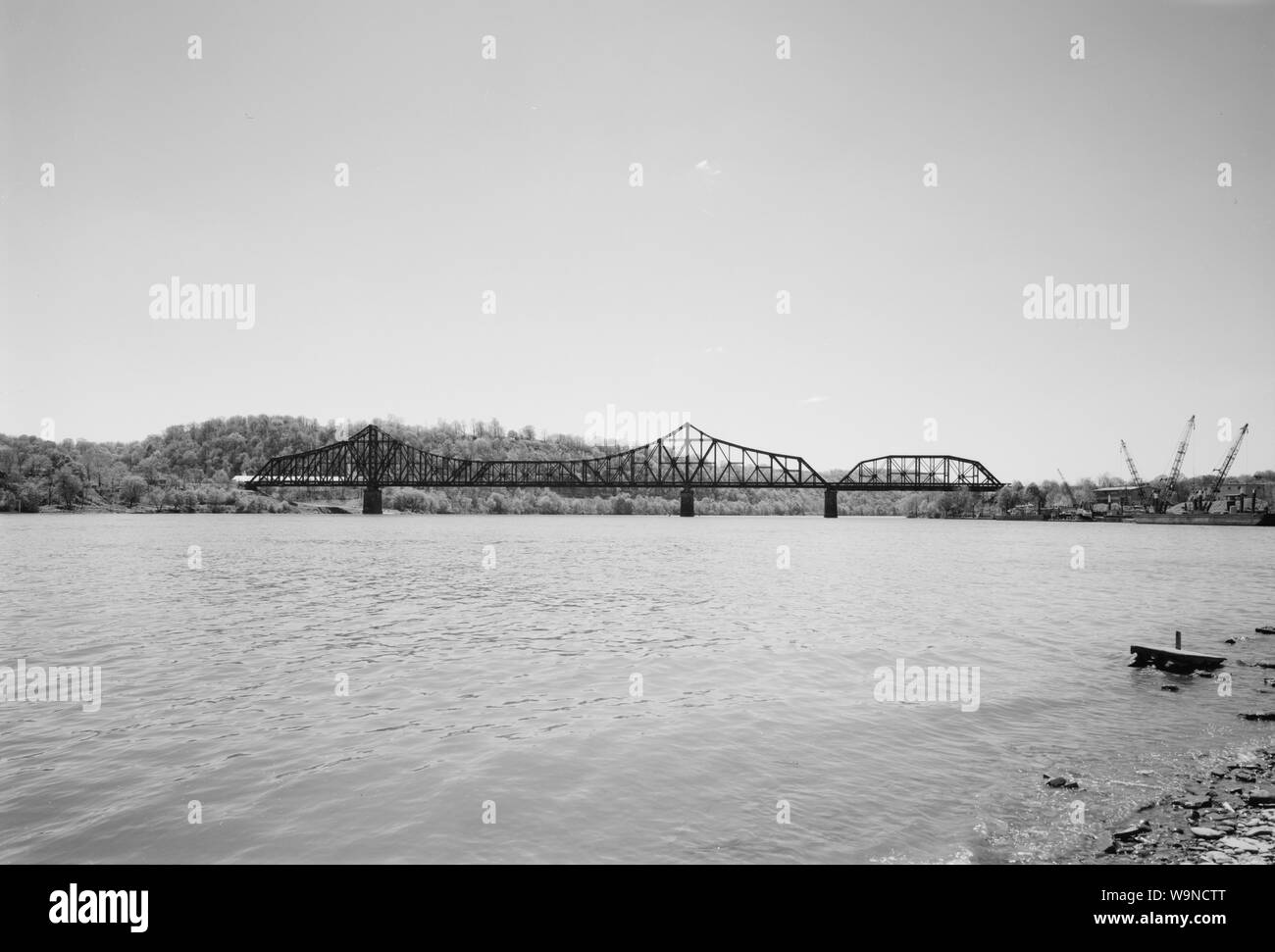 Rail bridge Black and White Stock Photos & Images - Alamy
