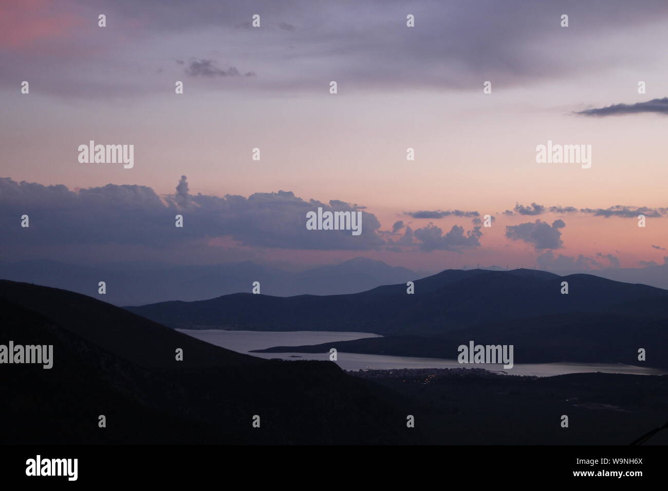 Delphi greece sunset hi-res stock photography and images - Alamy