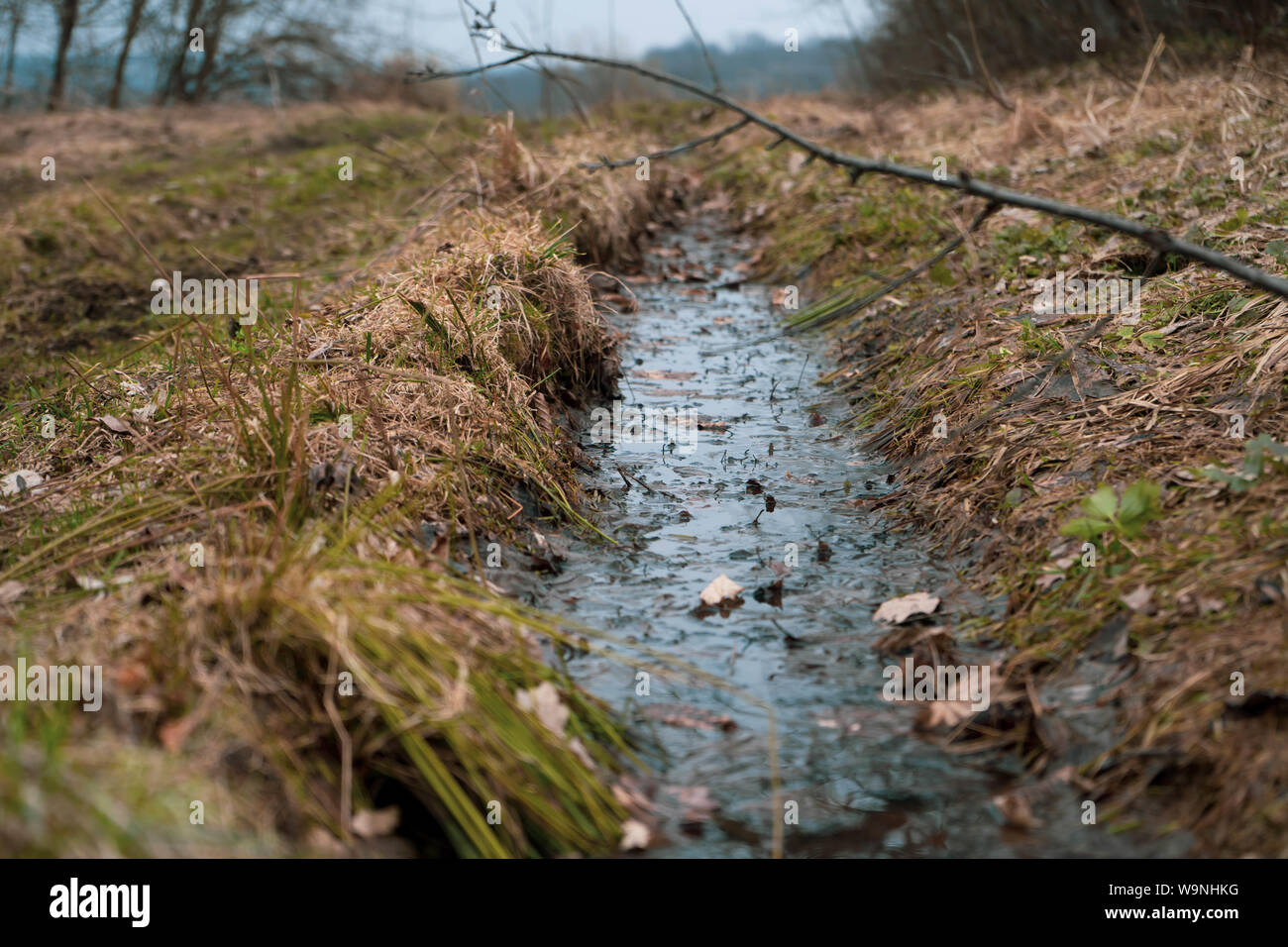 Neighborhood drainage ditch hi-res stock photography and images - Alamy