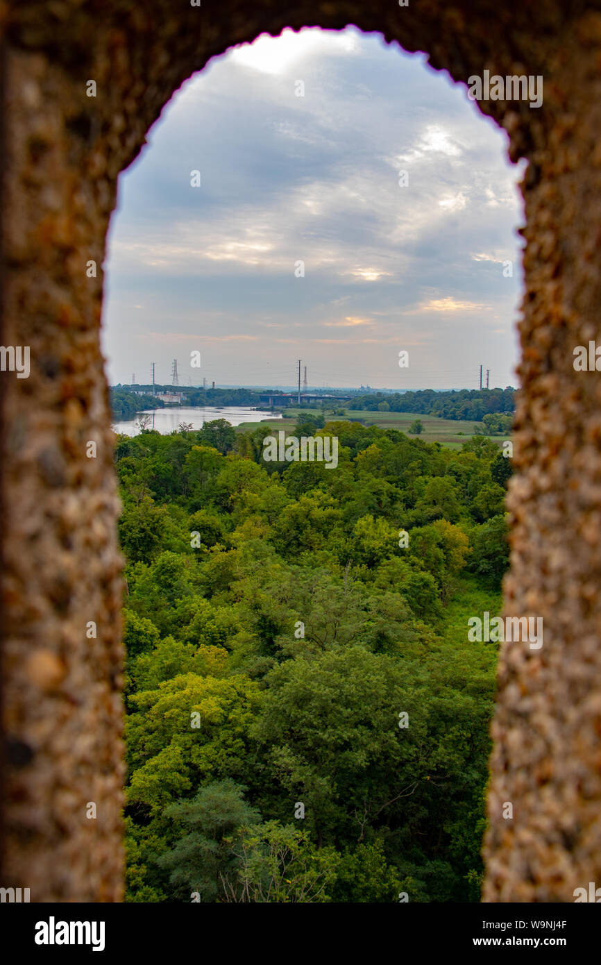 Waterfront from a bridge in New Jersey Stock Photo - Alamy