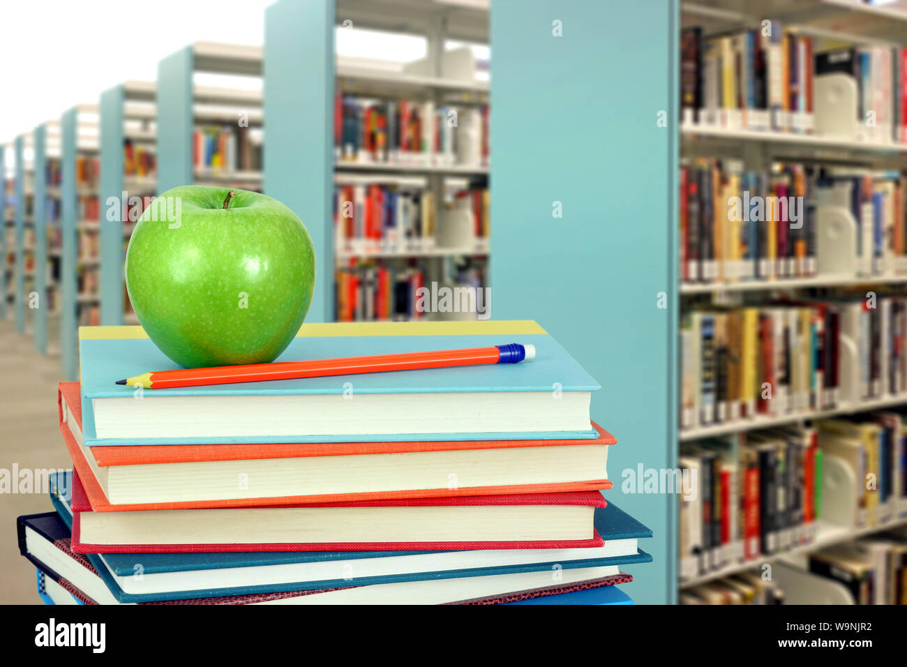 composition library with book and accessory for education concept Stock ... composition library with book and accessory for education concept Stock ...