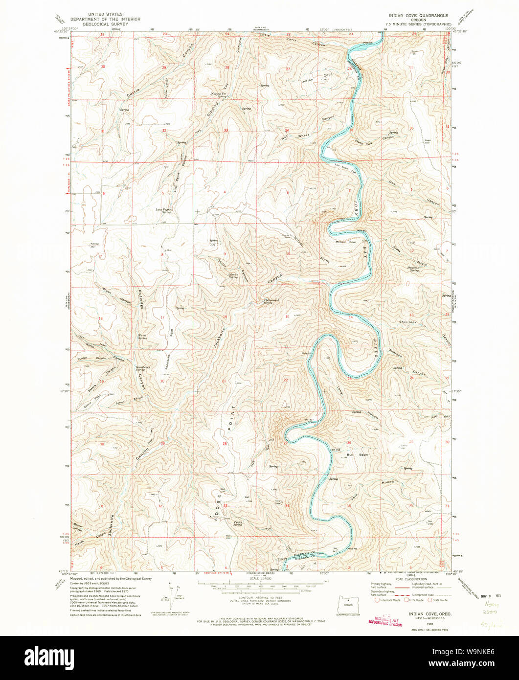 Map of cove oregon hi-res stock photography and images - Alamy