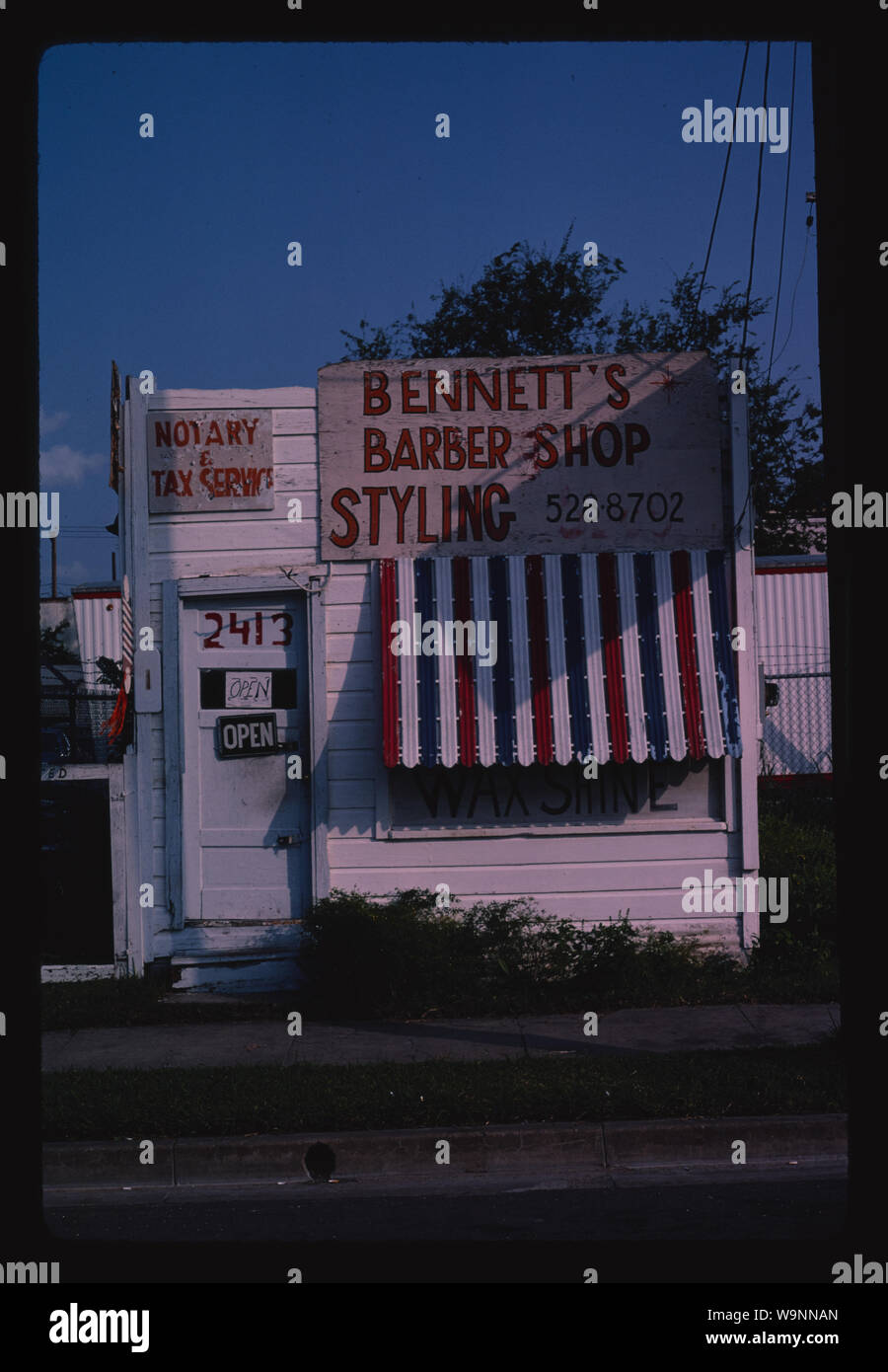 Bennett's Barber Shop, Houston, Texas Stock Photo - Alamy