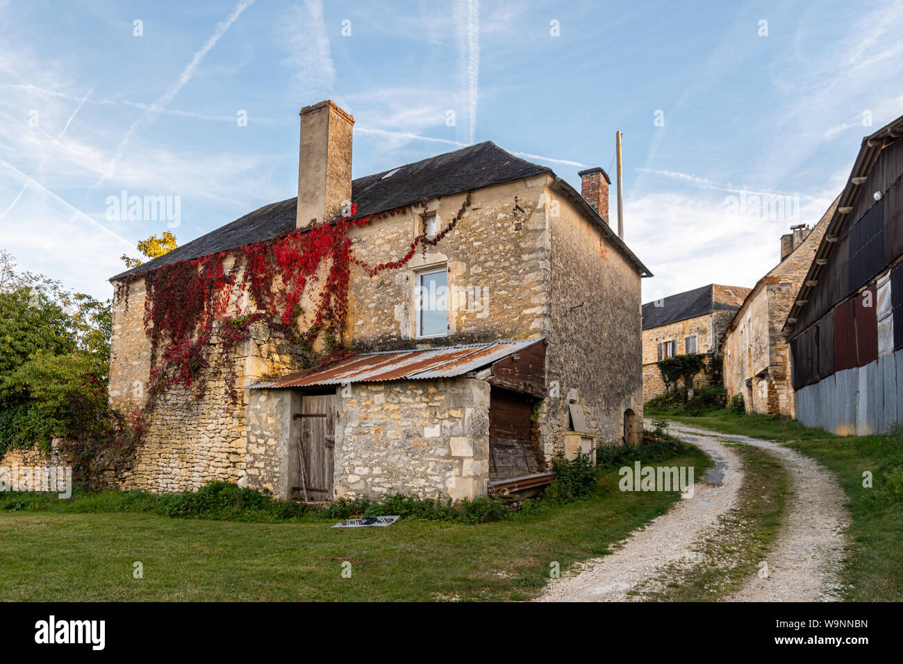 Rustic old farm house in France Stock Photo - Alamy