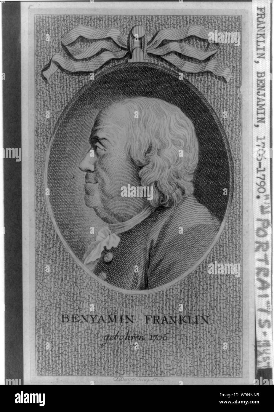 Benjamin franklin portrait frame hi-res stock photography and images ...