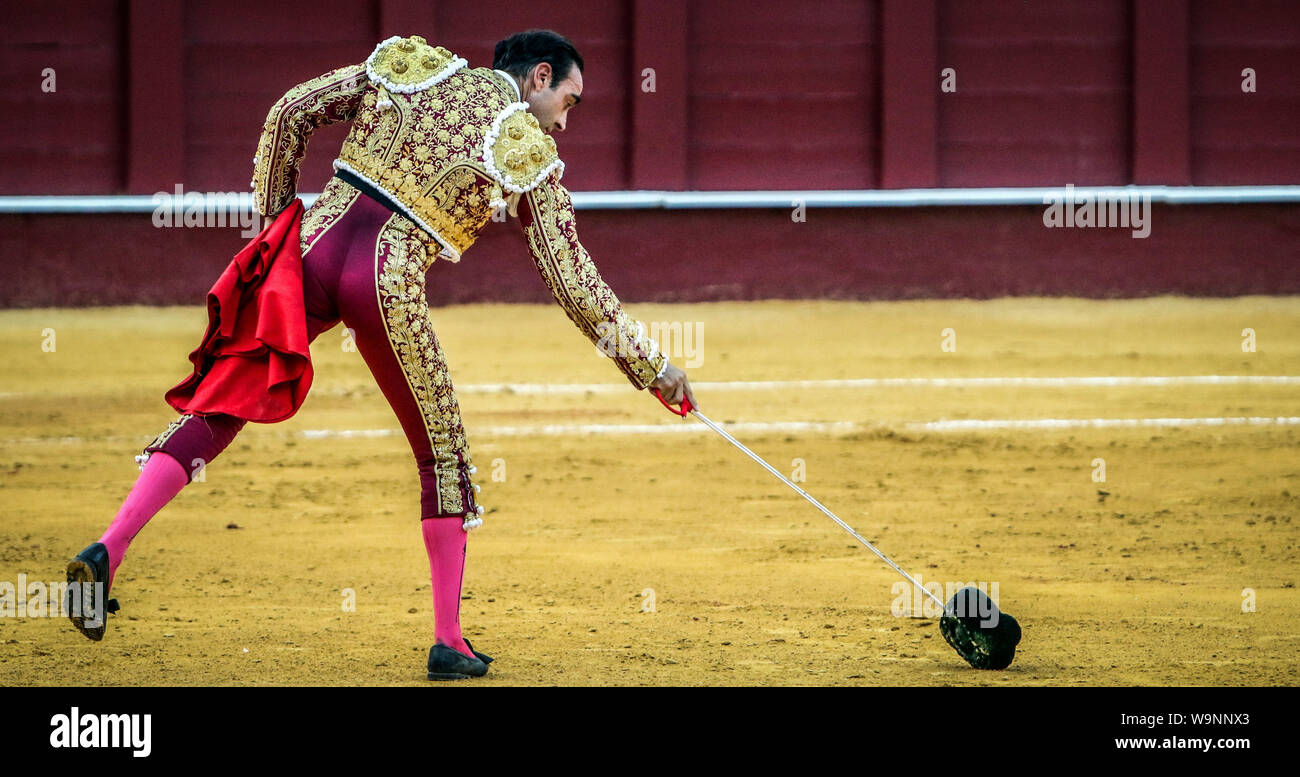August 14, 2019: 14 augut 2019 (Malaga)Inaugural bullfight of the 145th ...