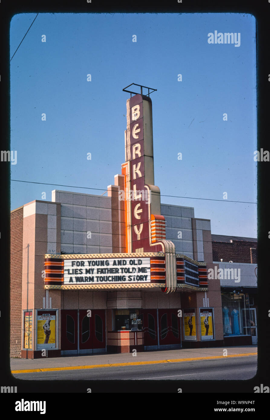 Berkley Theater, vertical, Robins, Berkley, Michigan Stock Photo - Alamy