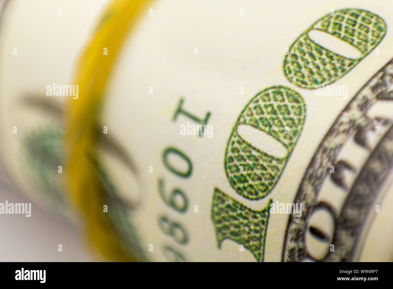 Macro close up of the US dollar bill Stock Photo - Alamy