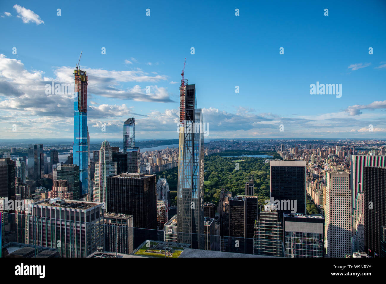 Central Park and North Manhattan seen from the top of the Rockefeller ...