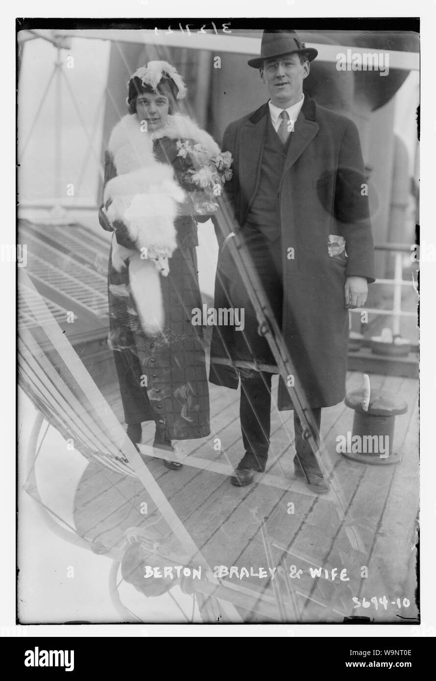 Berton Braley and wife Stock Photo - Alamy