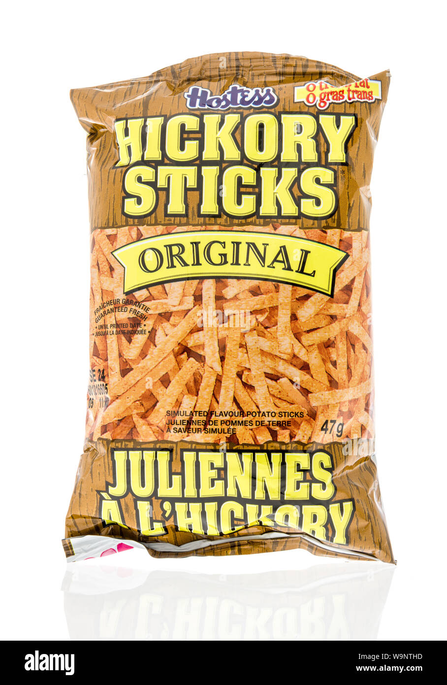 Winneconne, WI - 12 August 2019 : A package of Hostess hickory sticks ...