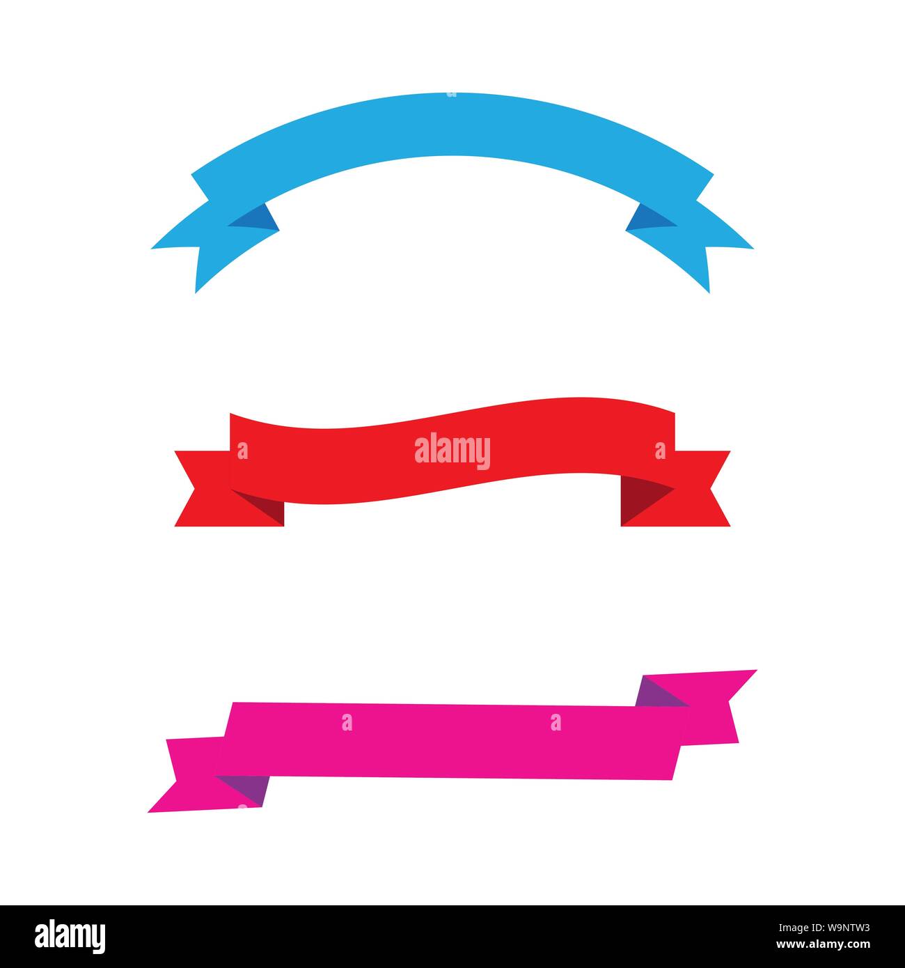 Ribbon banner Vector illustration design template Stock Vector Image ...