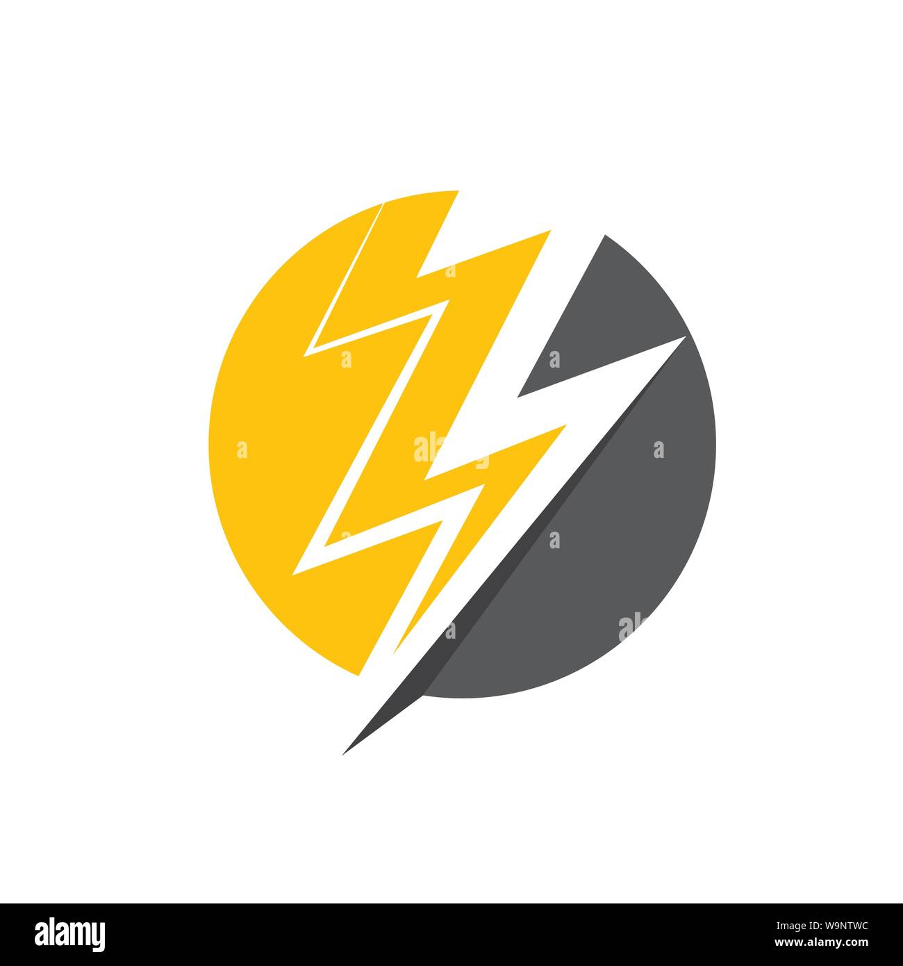 Bolt icon Vector Illustration design Logo template Stock Vector Image ...