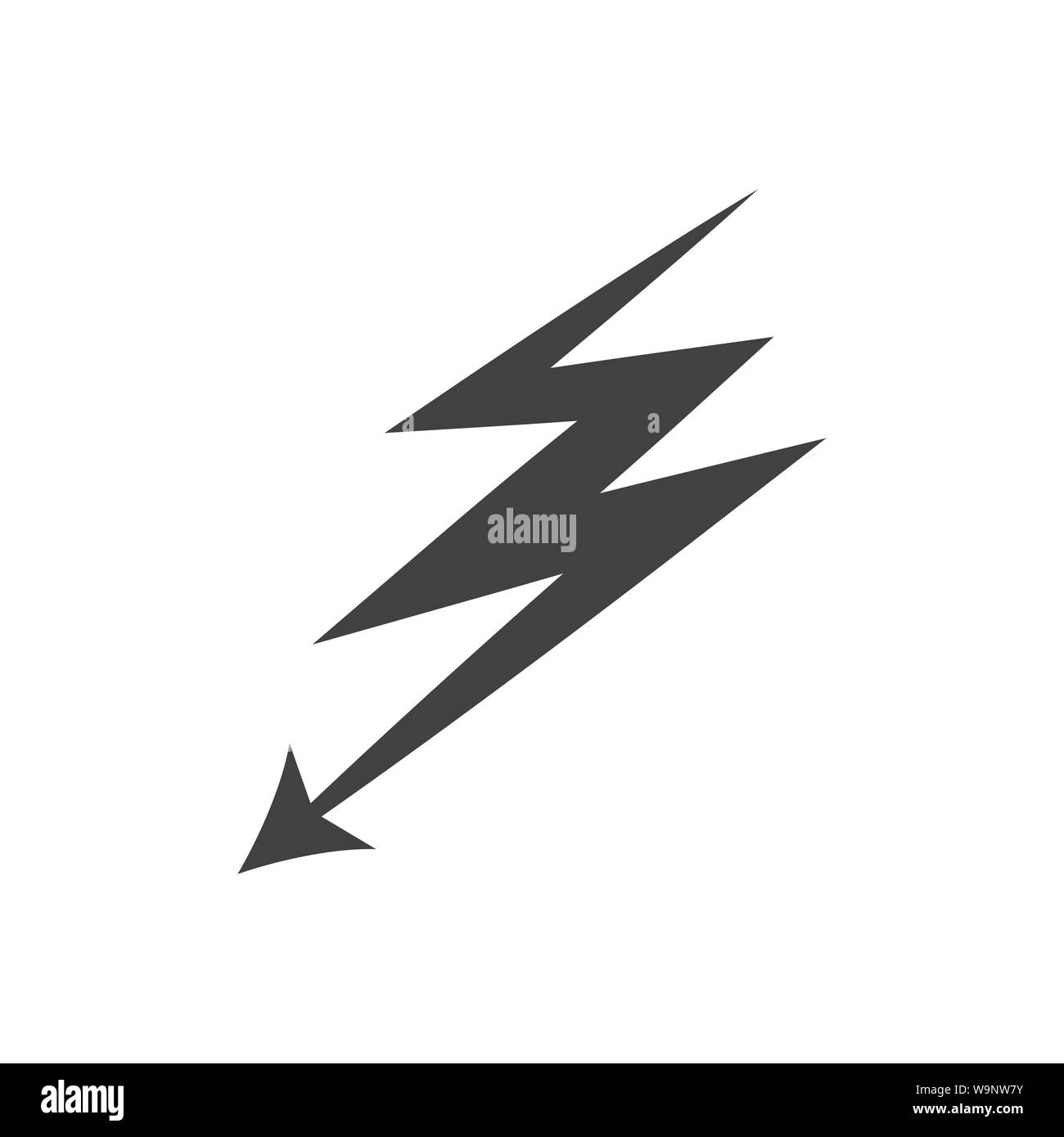 Bolt icon Vector Illustration design Logo template Stock Vector Image ...