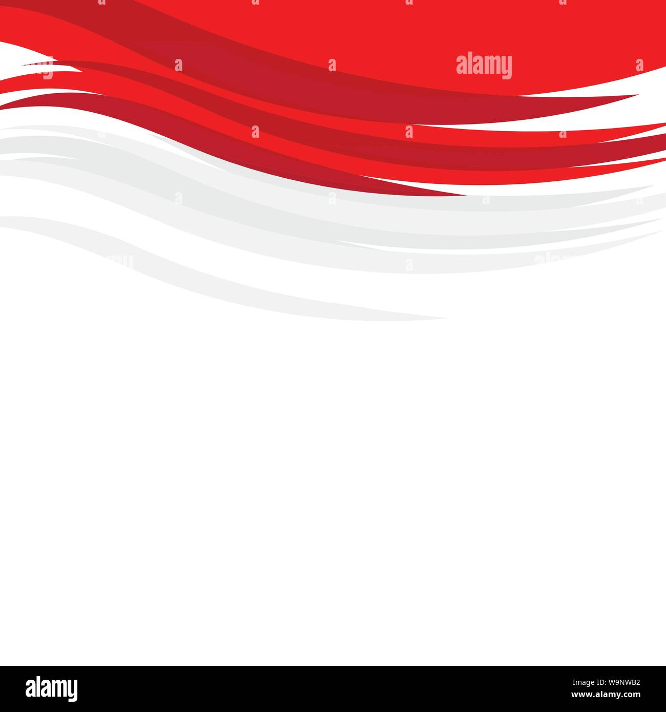 Indonesia flag vector Stock Vector Images - Alamy