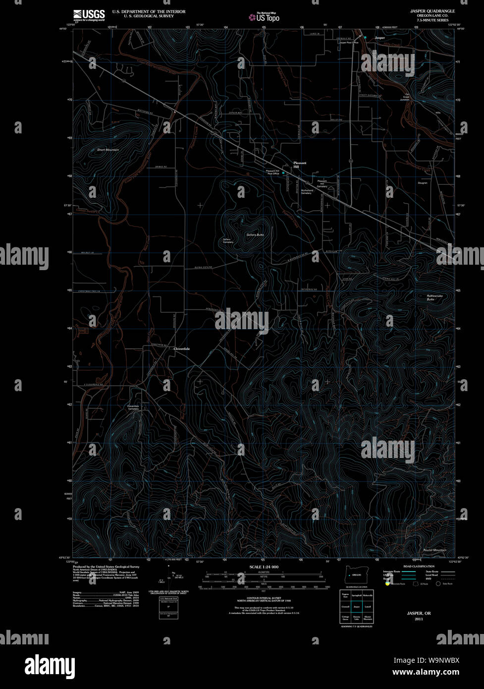 Map of jasper hi-res stock photography and images - Alamy