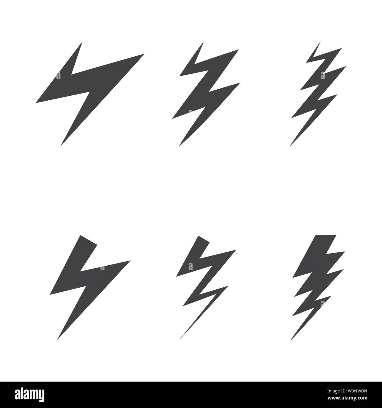 Bolt icon Vector Illustration design Logo template Stock Vector Image ...