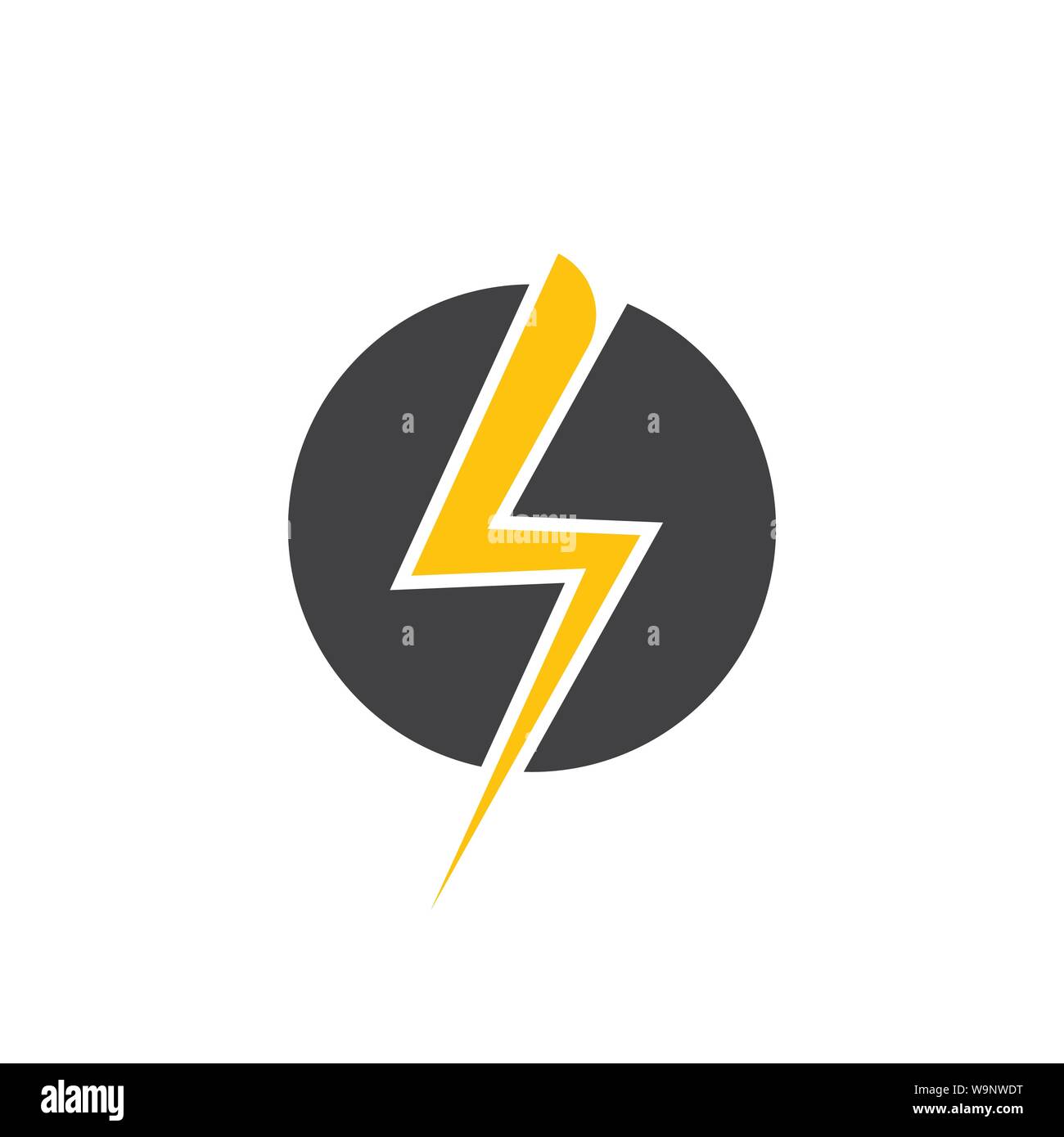 Bolt icon Vector Illustration design Logo template Stock Vector Image ...
