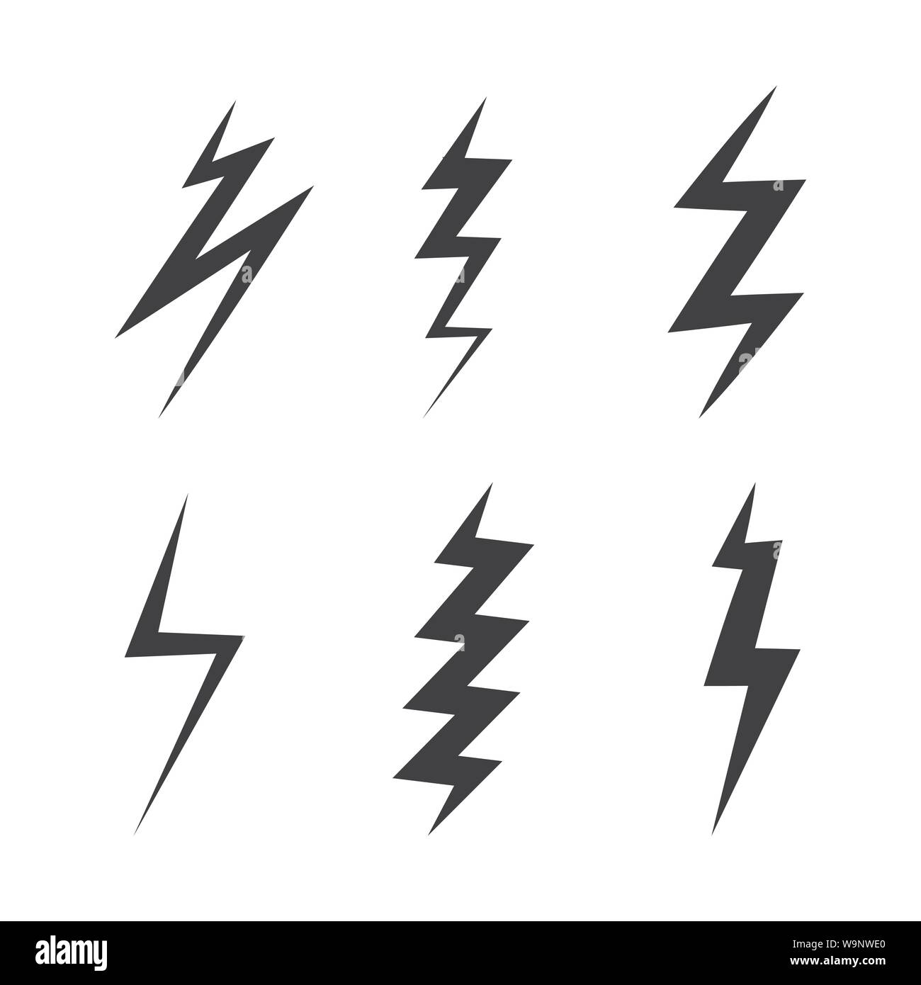Bolt icon Vector Illustration design Logo template Stock Vector Image ...