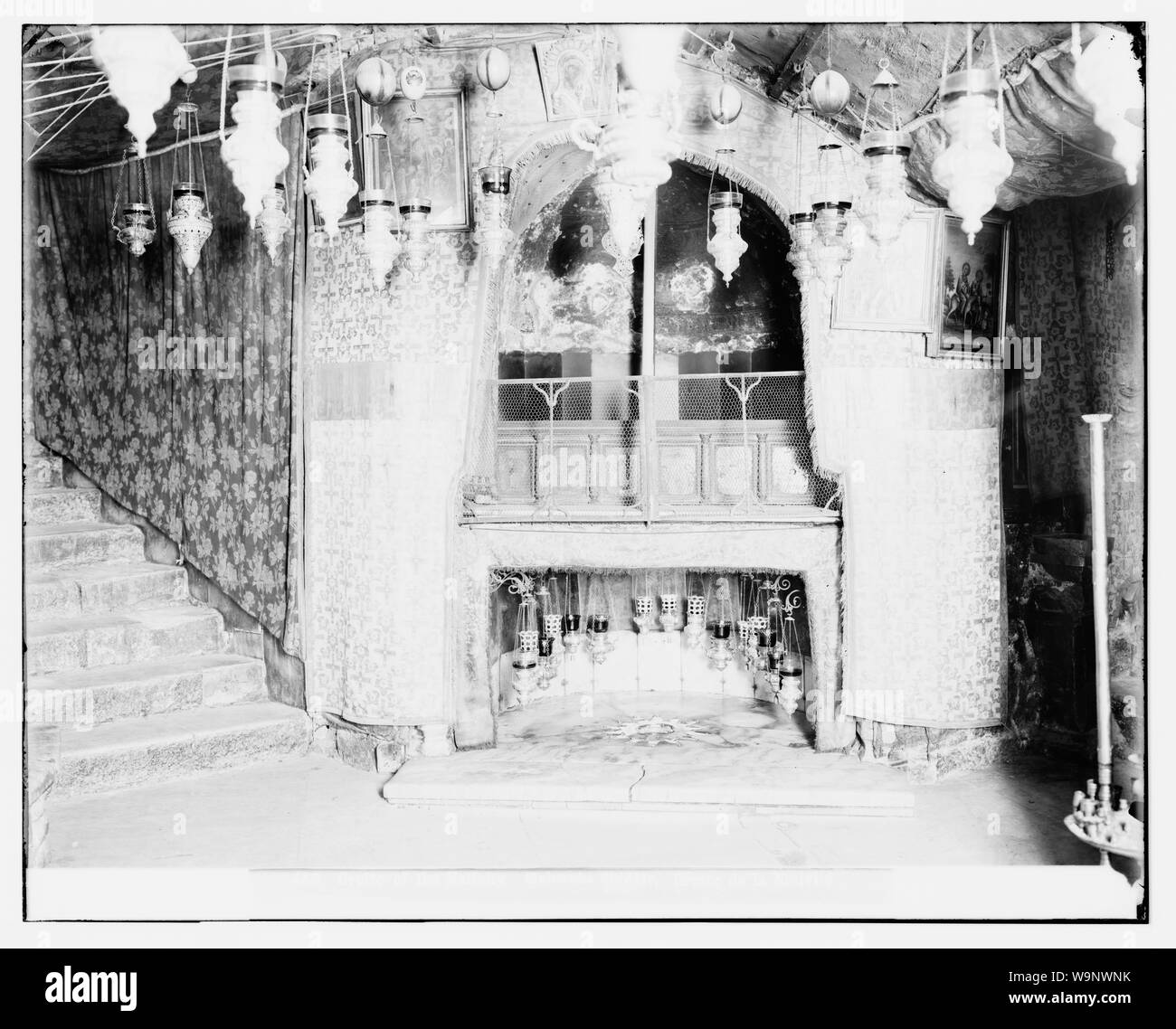 Grotto of the nativity Black and White Stock Photos & Images - Alamy