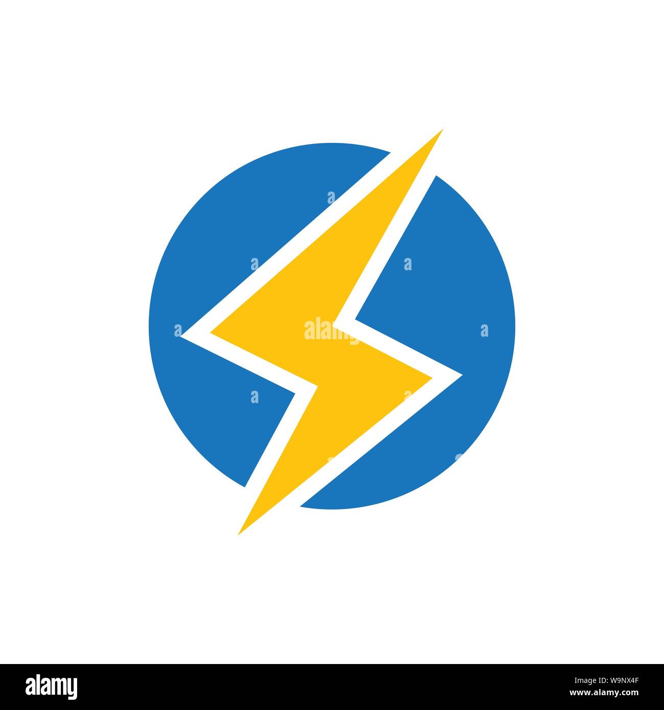 Bolt icon Vector Illustration design Logo template Stock Vector Image ...