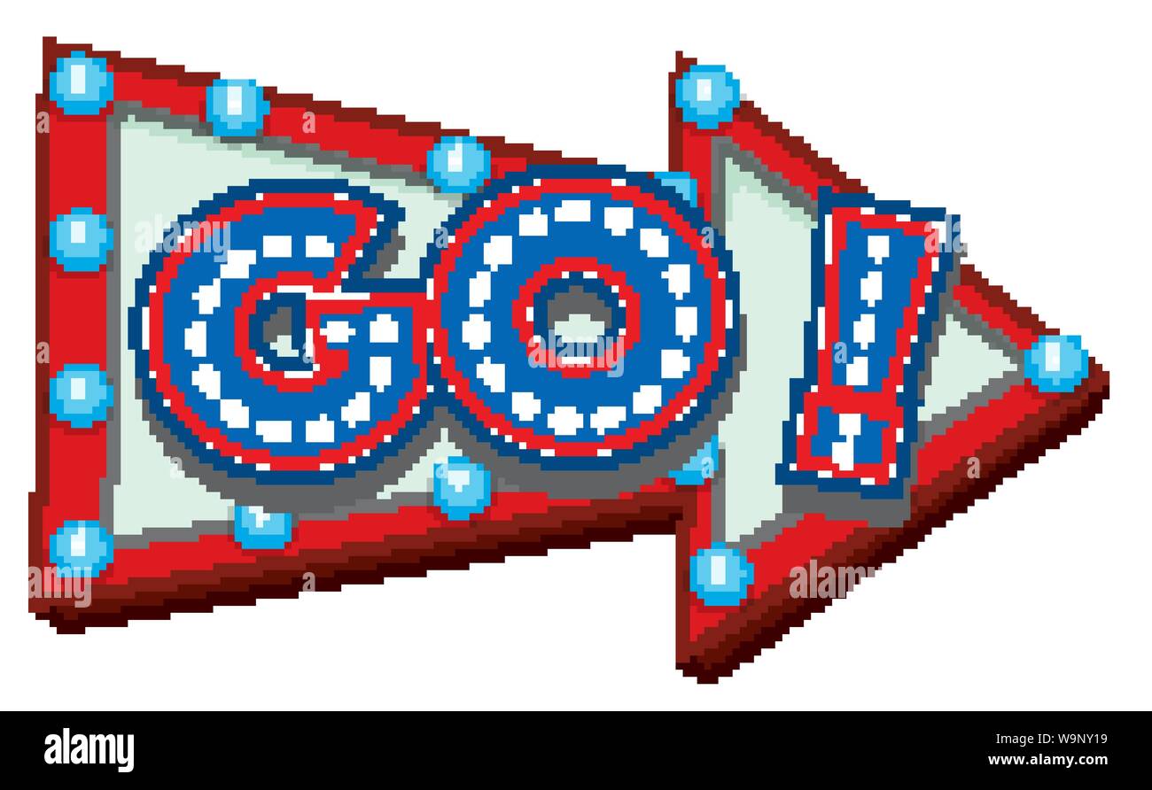 Sign template at fun fair illustration Stock Vector Image & Art - Alamy