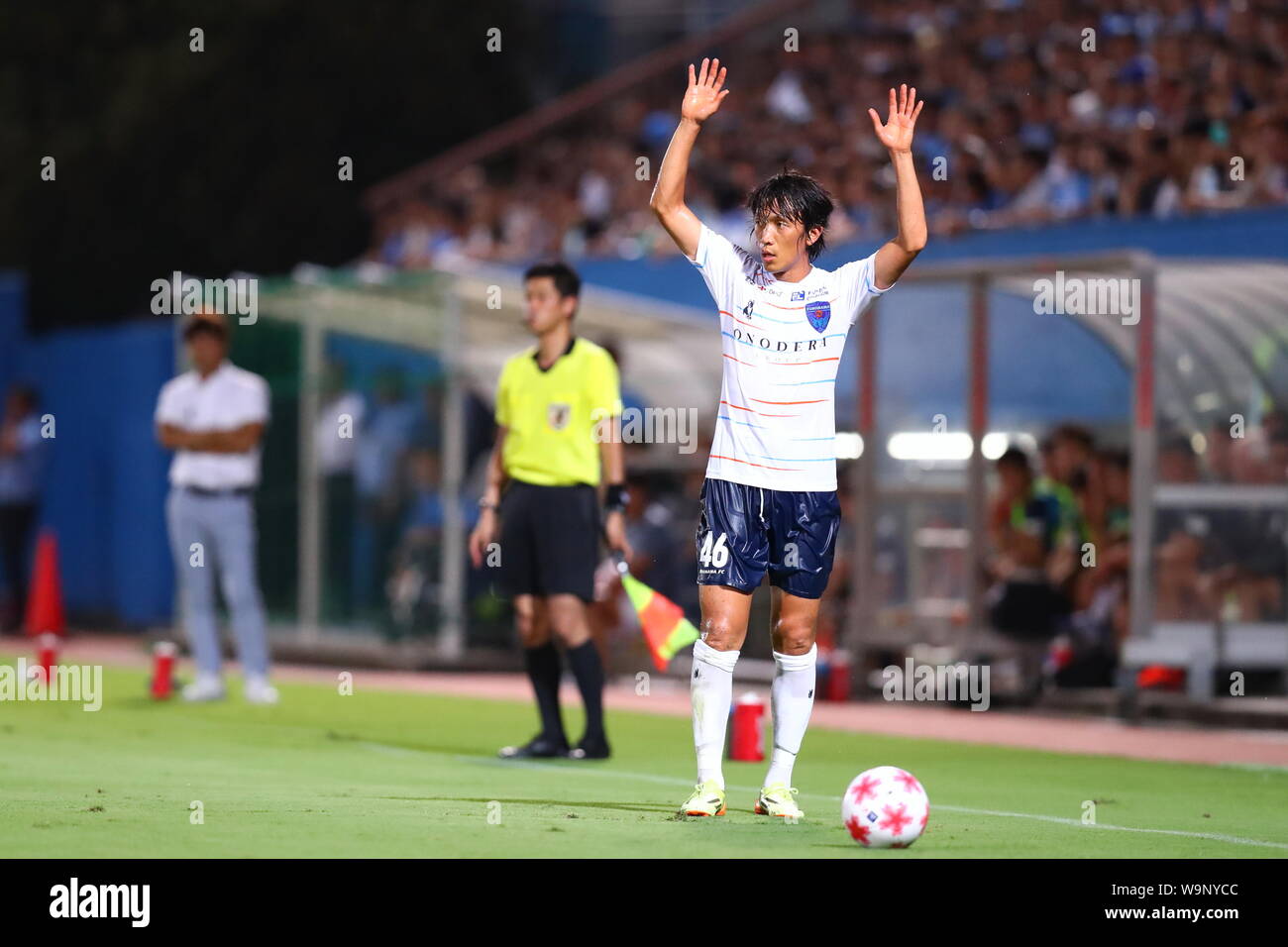 Kanagawa, Japan. 14th Aug, 2019. Shunsuke Nakamura (Yokohama FC ...