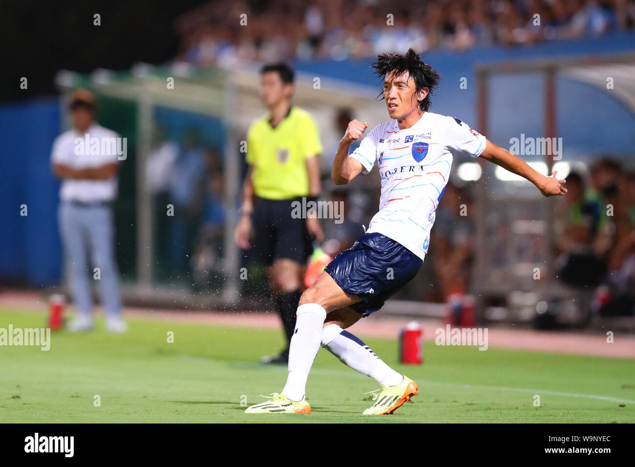 Kanagawa, Japan. 14th Aug, 2019. Shunsuke Nakamura (Yokohama FC ...