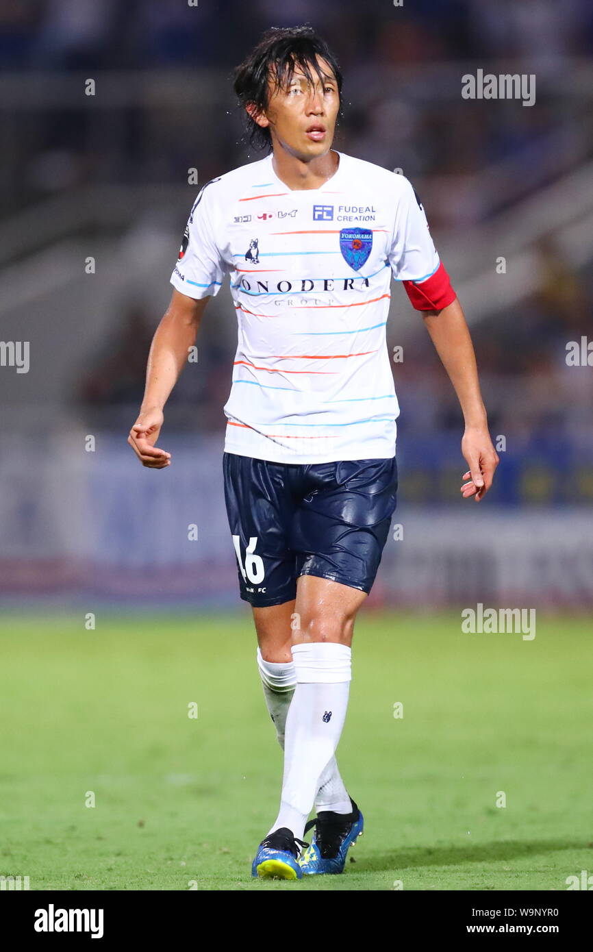 Kanagawa, Japan. 14th Aug, 2019. Shunsuke Nakamura (Yokohama FC ...