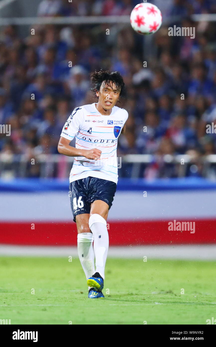 Kanagawa, Japan. 14th Aug, 2019. Shunsuke Nakamura (Yokohama FC ...
