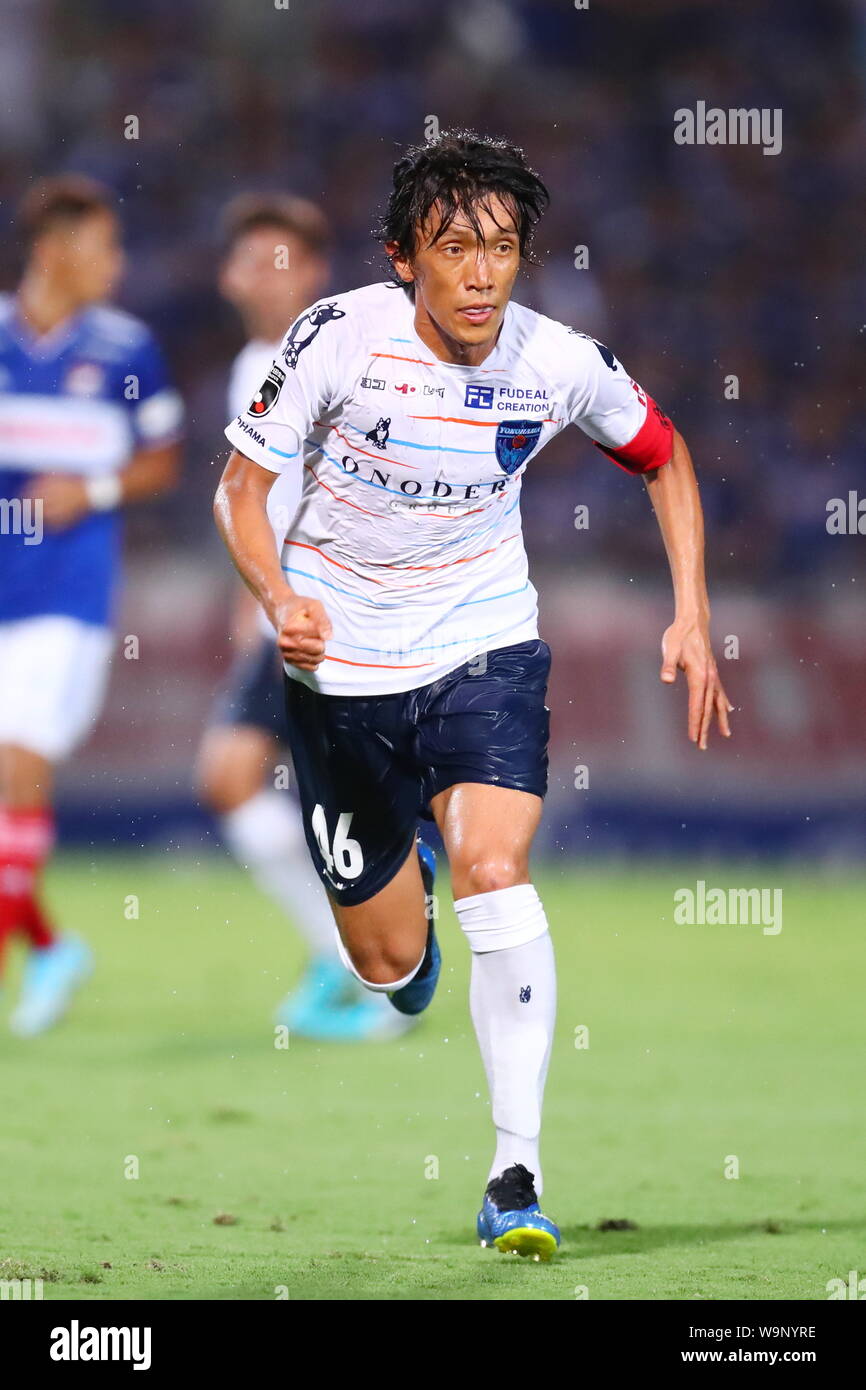 Kanagawa, Japan. 14th Aug, 2019. Shunsuke Nakamura (Yokohama FC ...